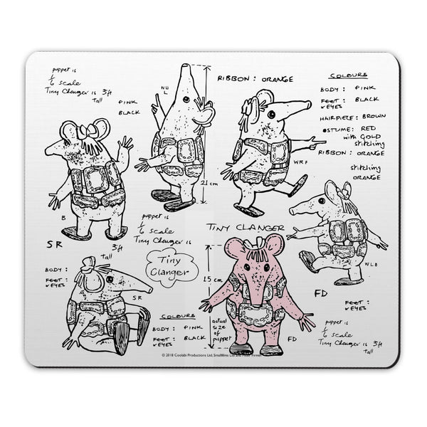 Tiny Clangers Mousemat | Sketch Art | Clangers Shop – Clangers Webshop
